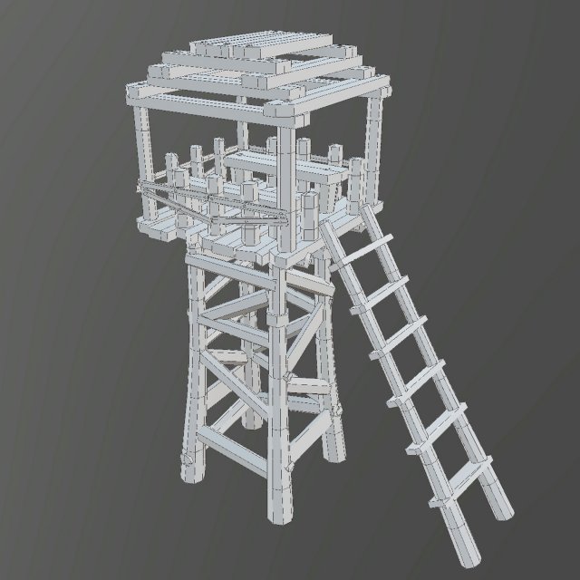 medieval village props set collection 3D Model in Outdoor items 3DExport