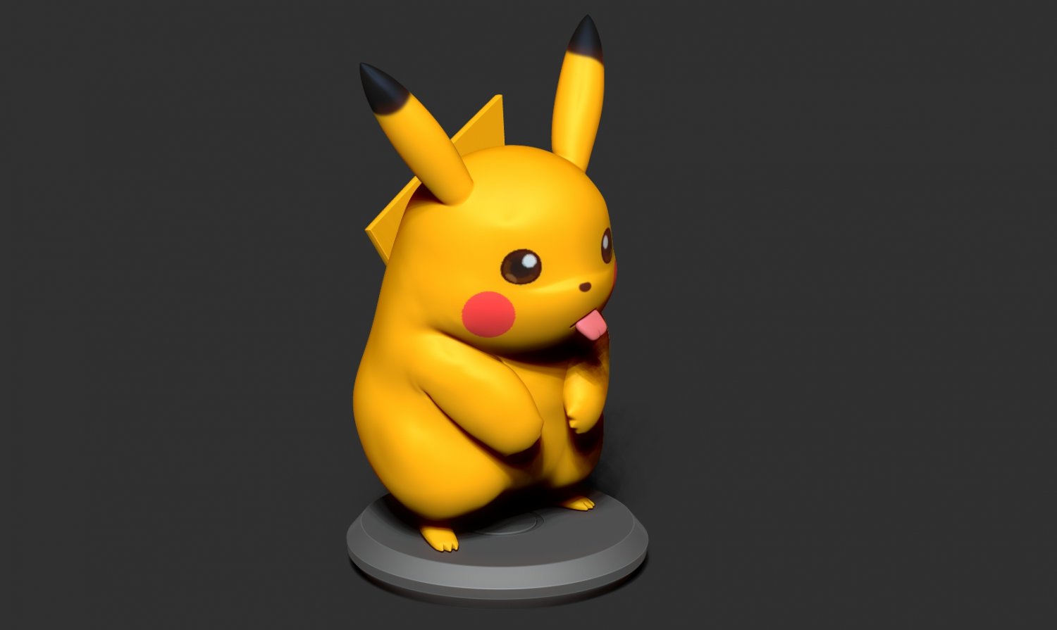 Pikachu Fanart Gratis Modelo 3D in Animales 3DExport