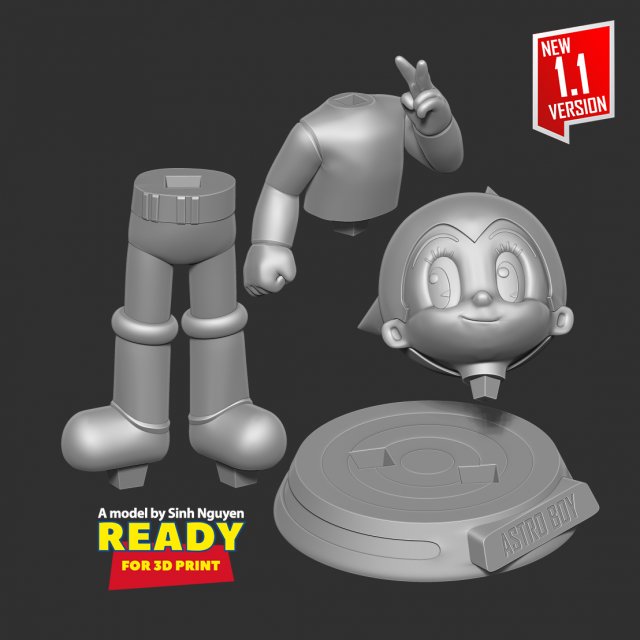 Astro Boy 3D Print Model in Child 3DExport