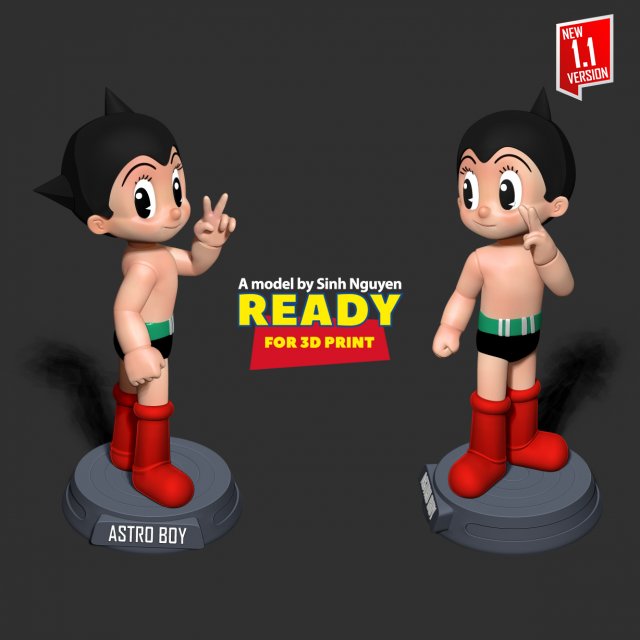 Astro Boy 3D Print Model in Child 3DExport