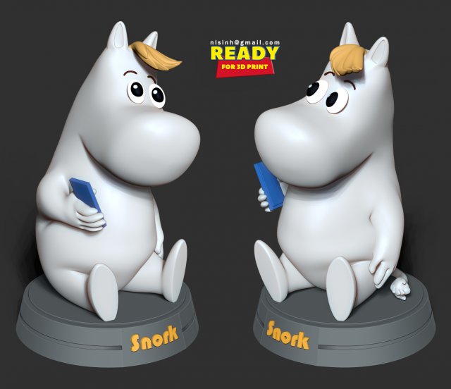 snork moomin 3D Print Model in Animals 3DExport