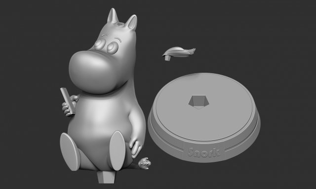snork moomin 3D Print Model in Animals 3DExport