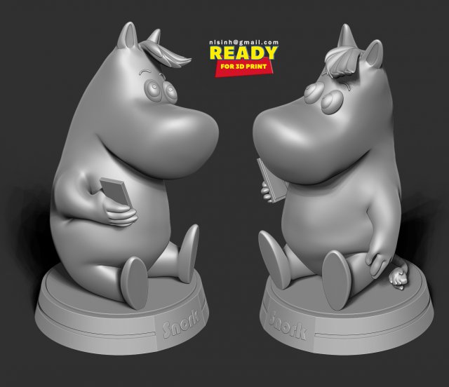 snork moomin 3D Print Model in Animals 3DExport