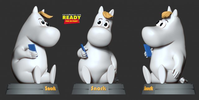 snork moomin 3D Print Model in Animals 3DExport