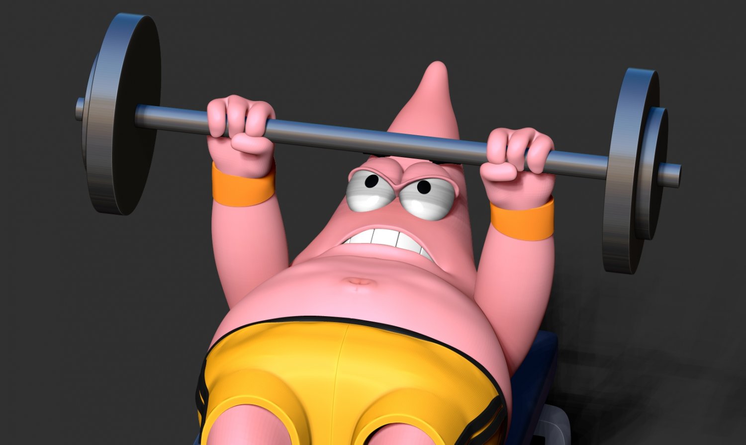 Sandy Cheeks Lifting Weights