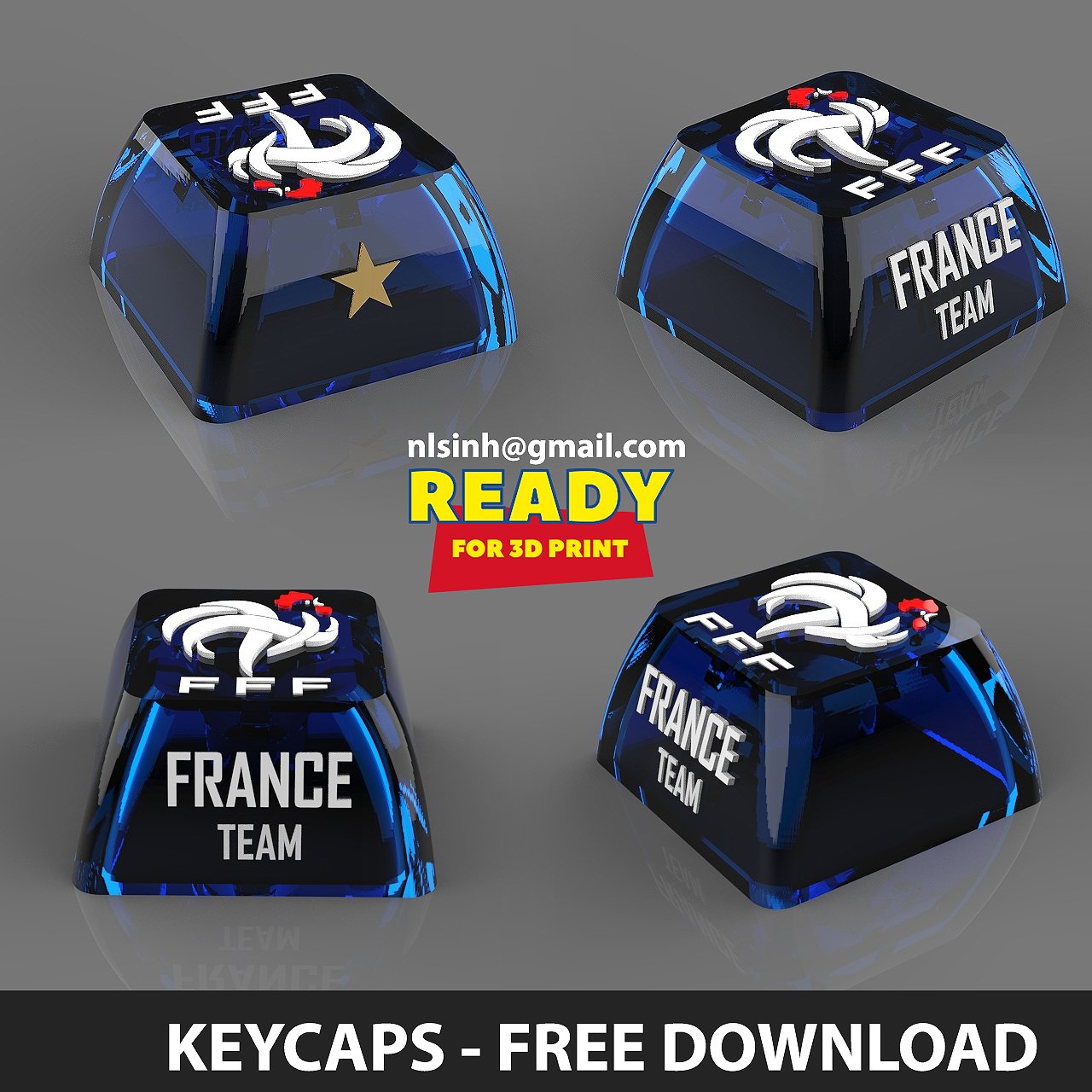 Some free keycaps Free 3D Print Models in Other 3DExport