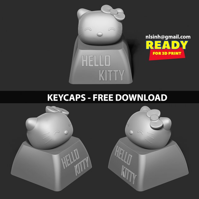 Some free keycaps Free 3D Print Model in Other 3DExport