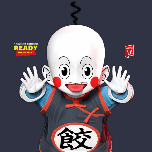 Chiaotzu - Dragon Ball fanart 3D Print Model in Child 3DExport