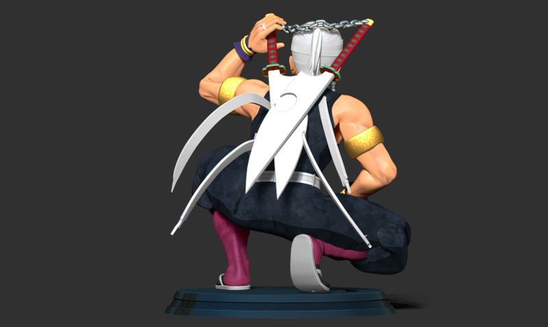 Tengen Uzui - Demon Slayer Modelo de Impressão 3D in homem 3DExport