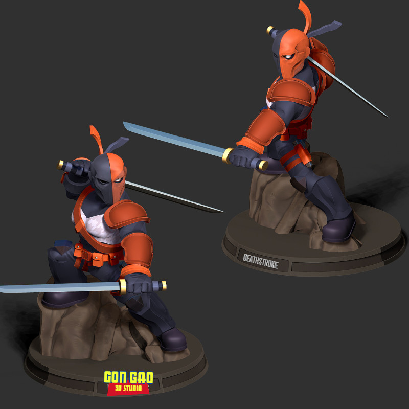 Deathstroke Fanart 3D Print Model in Man 3DExport