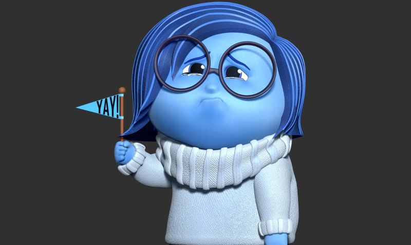 Sadness - Inside Out 2 Fanart 3D Print Model in Child 3DExport