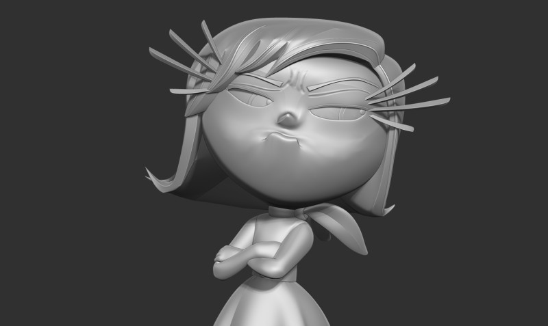 Disgust - Inside Out 2 Fanart 3D Print Model in Child 3DExport