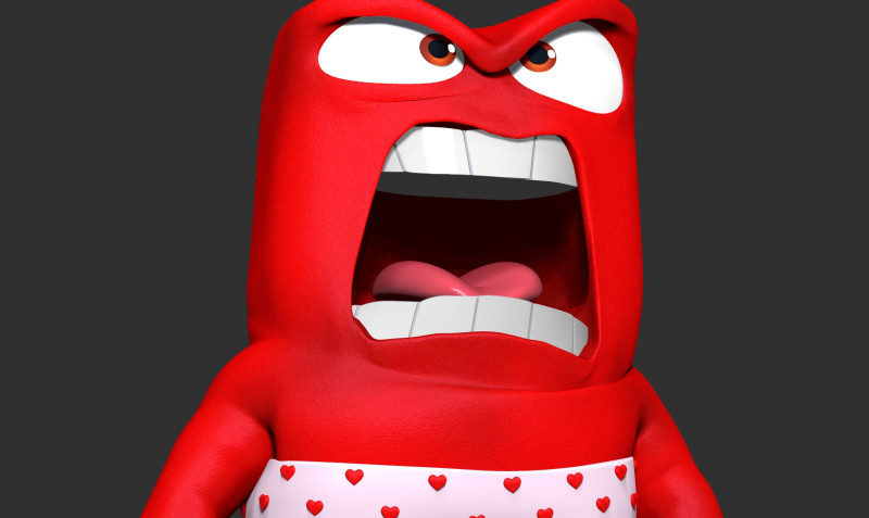 Anger with shorts - Inside Out 2 Fanart 3D Print Model in Monsters ...