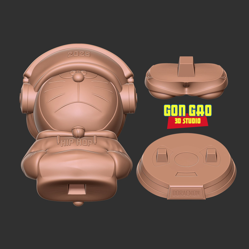 Doraemon Hip hop Modelo de impresión 3D in Monstruos y Criaturas 3DExport