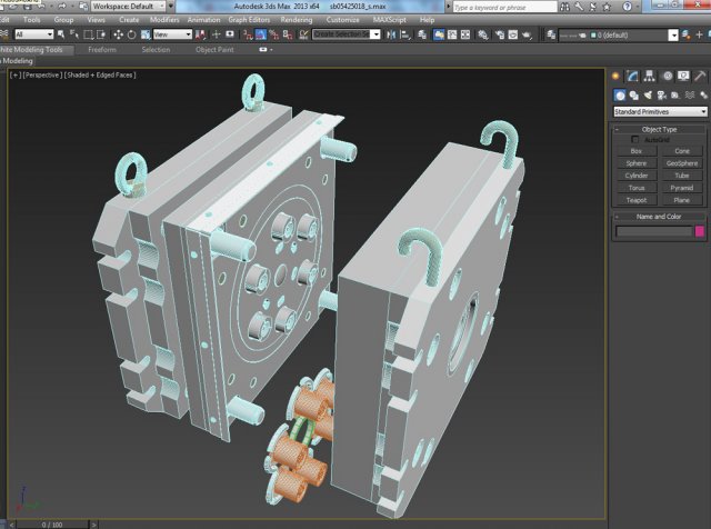 casting shape 3D Model in Tools 3DExport