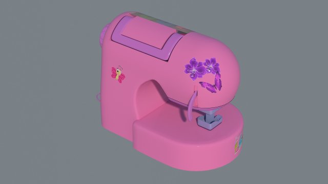 Kids Simulation Sewing Machine 3D Model in Toys 3DExport
