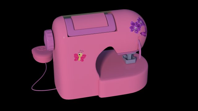 Kids Simulation Sewing Machine 3D Model in Toys 3DExport