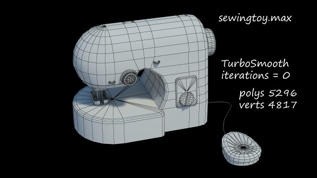 Kids Simulation Sewing Machine 3D Model in Toys 3DExport