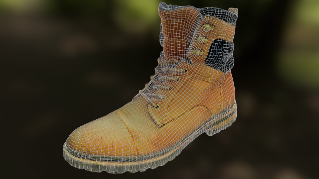 boot low poly model 3D Model in Clothing 3DExport