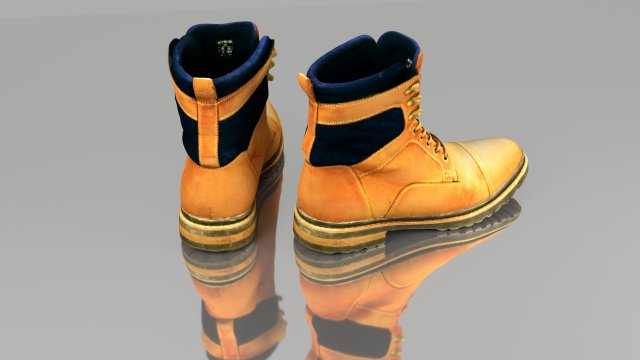 boot low poly model 3D Model in Clothing 3DExport