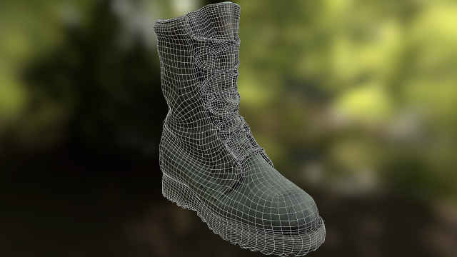 military boot low poly model 3D Model in Clothing 3DExport