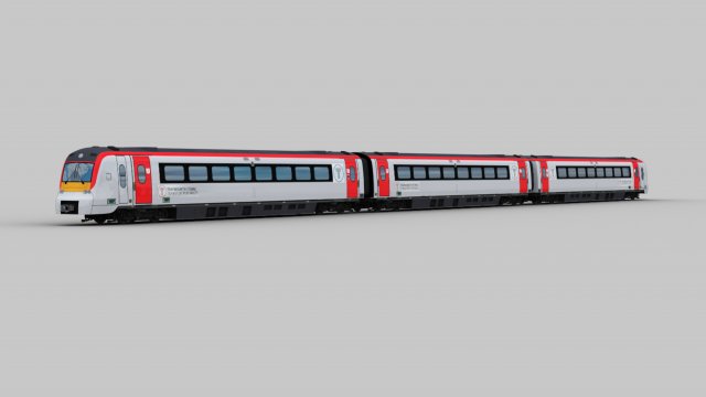 Class 175 Train 3D Model in Train 3DExport