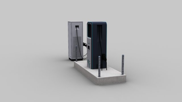 Electric Vehicle Chargers pack 3 3D Model in Gadgets 3DExport