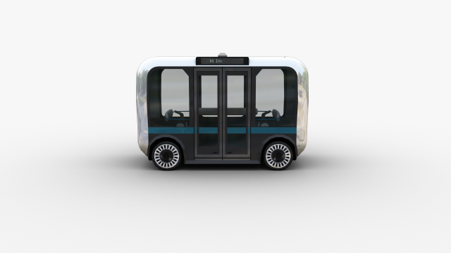 Olli Bus Lowpoly with interior 3D Model in Bus 3DExport