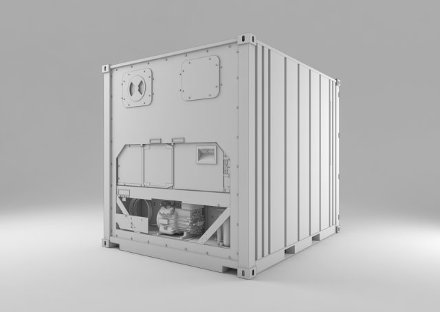 container - 10 reefer 3D Model in Shipping Containers 3DExport