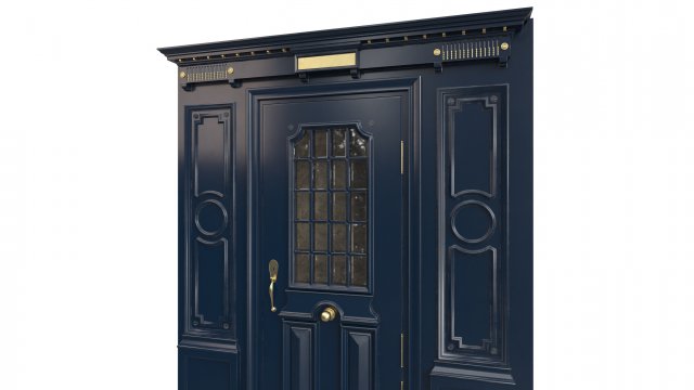 Entrance classic door 84 3D Model in Door 3DExport