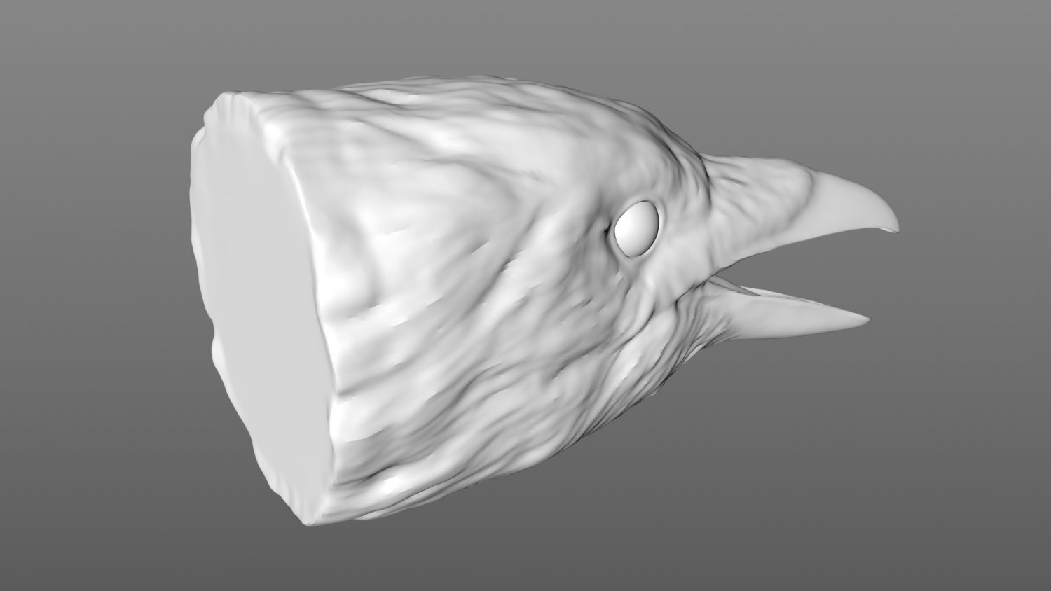 Ravens head 3D Model in Bird 3DExport