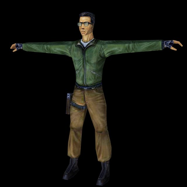 policeman agent character 3D Model in Fantasy 3DExport
