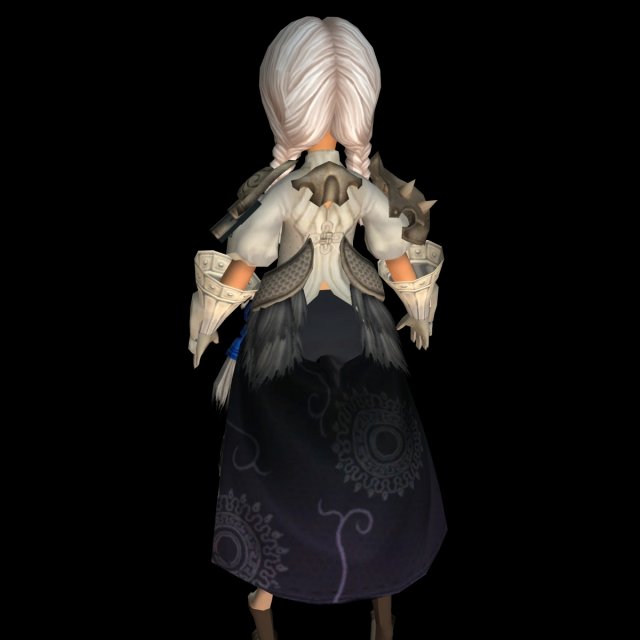 cute doll fighter 02 3D Model in Fantasy 3DExport