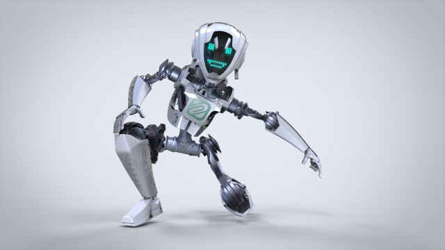 robot cartoon character Free 3D Model in Robot 3DExport