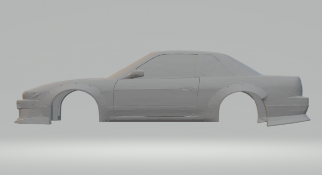 nissan silvia s13 custom 3D Print Model in Vehicle 3DExport