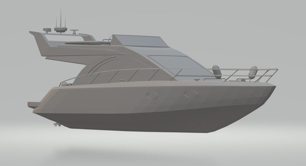 Yacht speedboat 3D Model in Vehicle 3DExport