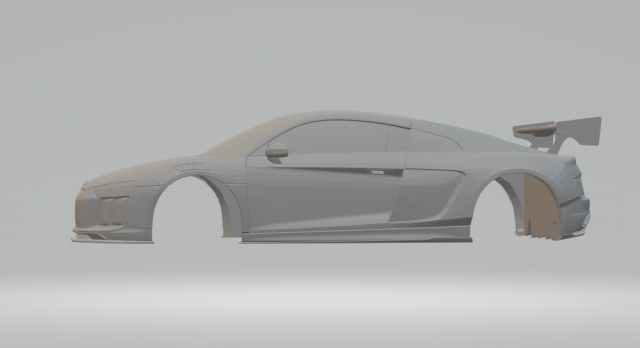 audi r8 widebody 3D Print Model in Vehicle 3DExport