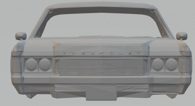 chevrolet impala coupe 71 3D Print Model in Vehicle 3DExport