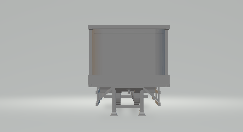Bulk trailer dumper usa 3D Model in Vehicle 3DExport