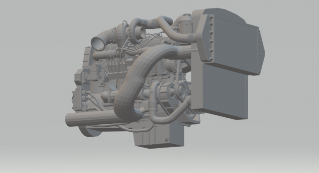 engine cummins 3D Print Model in Vehicle 3DExport