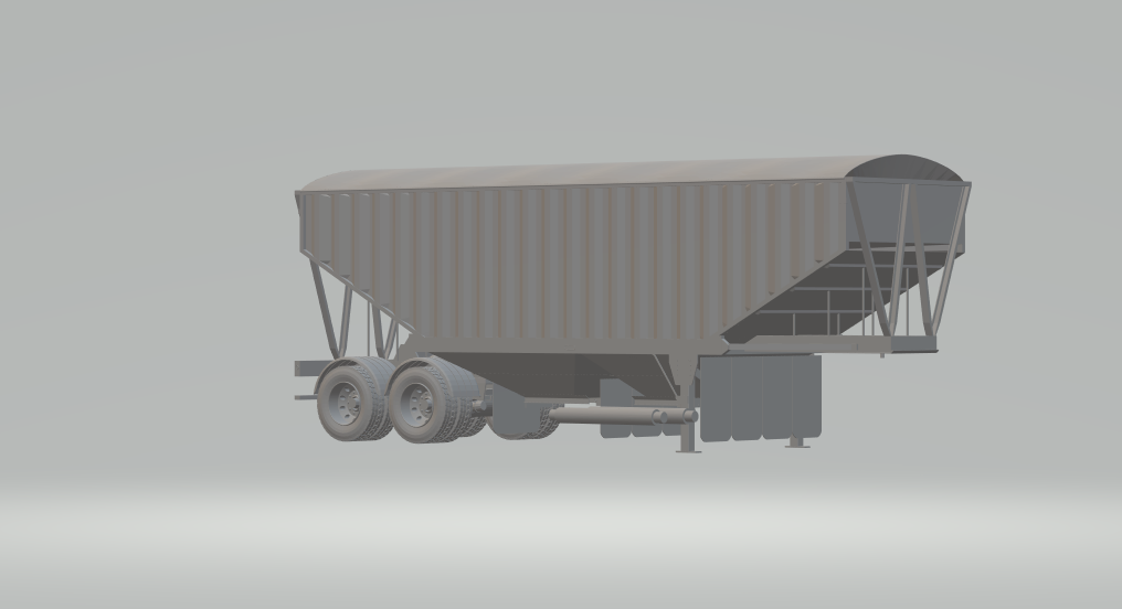 trailer grain bulk carrier hauler truck 3D Print Models in Vehicle 3DExport