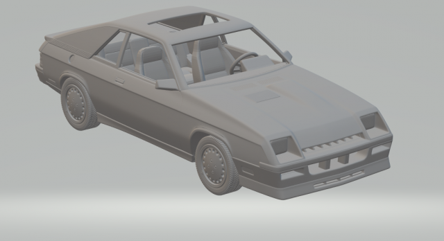 dodge charger l body 3D Print Model in Vehicle 3DExport