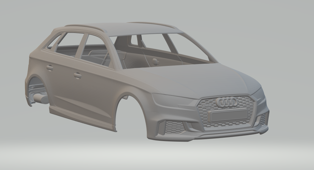 audi rs 3 3D Print Models in Vehicle 3DExport