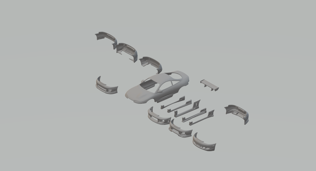 Mitisubishi eclipse 3D印刷モデル in 乗り物 3DExport