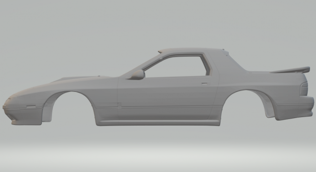 Mazda rx7 1990 3D Print Model in Vehicle 3DExport