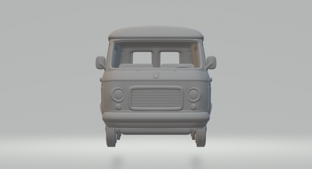 Fiat 238 bus 3D Print Model in Vehicle 3DExport