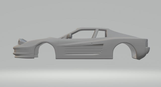 Ferrari testarossa 86 3D Print Model in Vehicle 3DExport