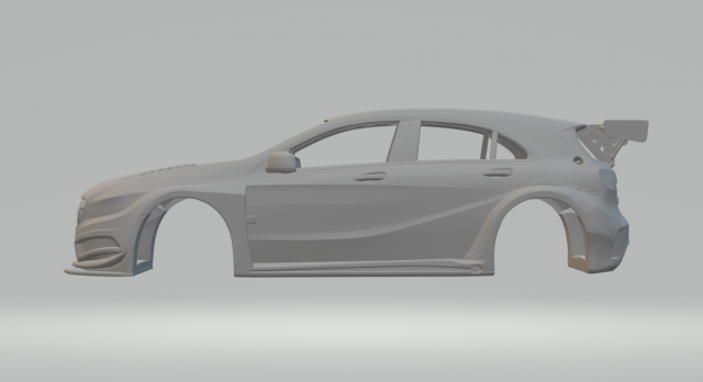 Mercedes benz class a race car 3D Print Model in Vehicle 3DExport