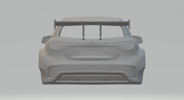 Mercedes benz class a race car 3D Print Model in Vehicle 3DExport