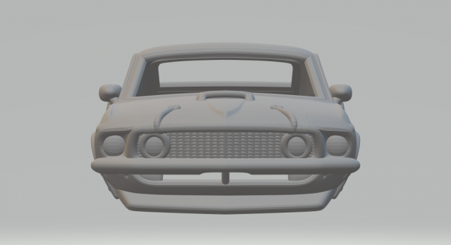 Mustang mach 1 3D Print Model in Vehicle 3DExport
